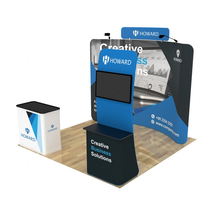10ft Trade Show Booth Display Kit 26 Graphic Package